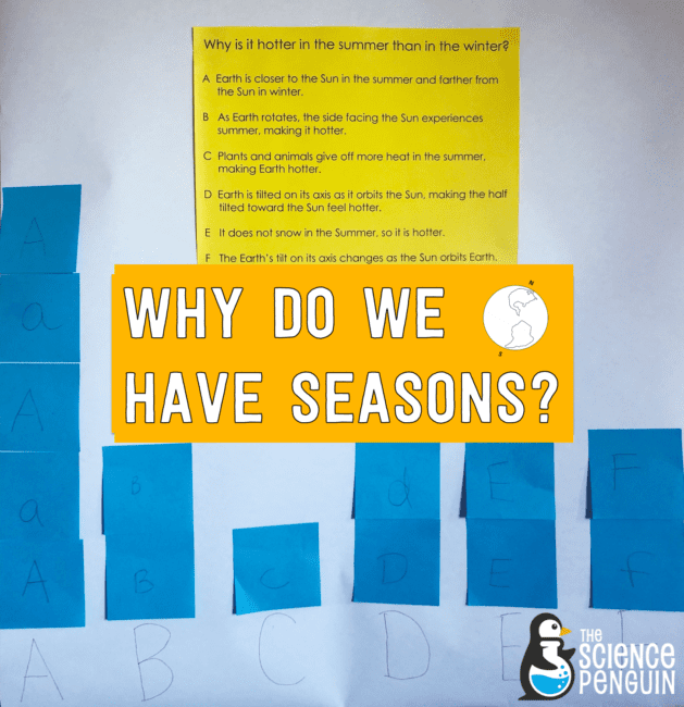 7 Lesson Ideas to Teach Why We Have Seasons