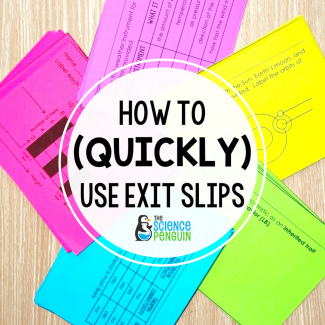 How to (Quickly) Use Exit Slips