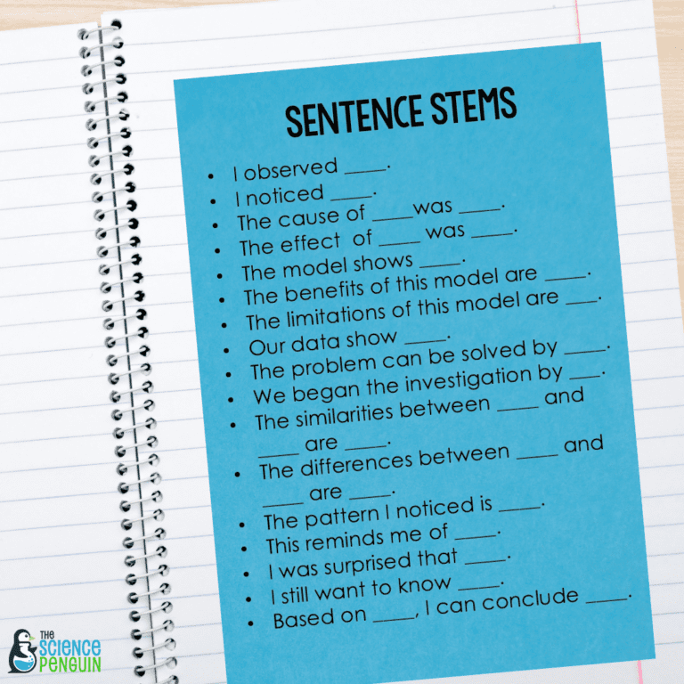 Starting Out with Sentence Stems