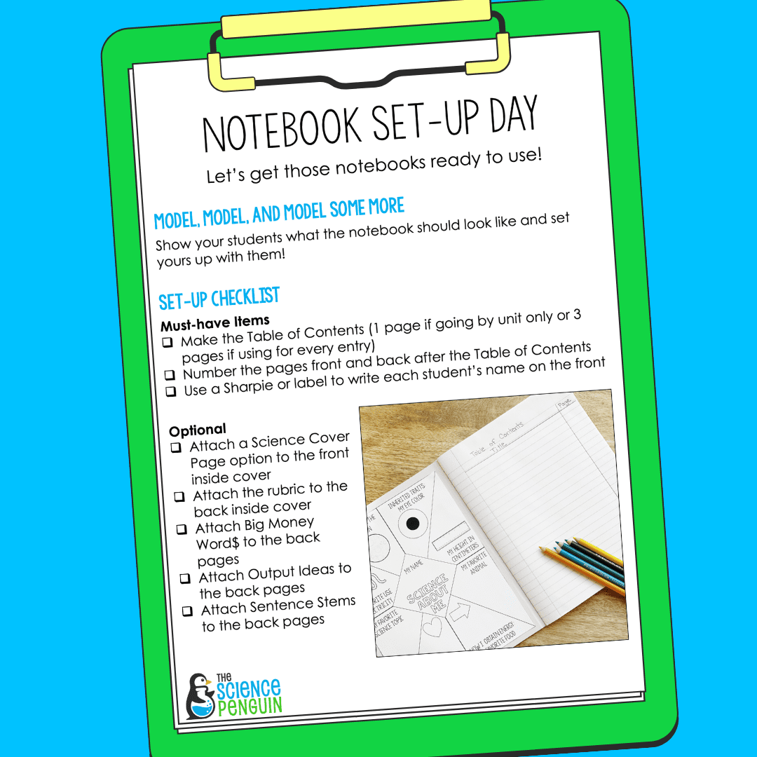 Setting Up Sensational Science Interactive Notebooks in 3rd, 4th, 5th ...