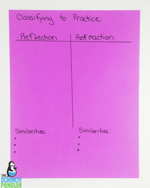 Science Vocabulary Ideas: Classify to Practice with Reflection and ...