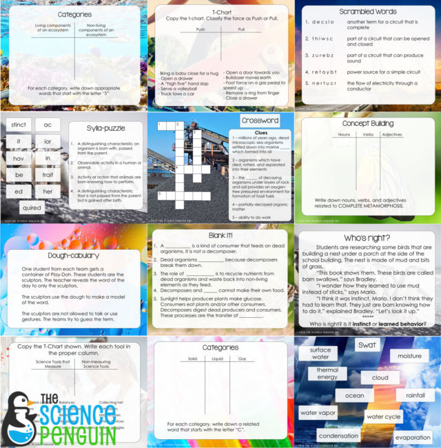 What To Do About Science Vocabulary — The Science Penguin