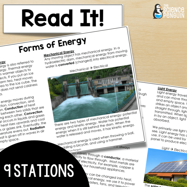 7 Ideas to Teach Forms of Energy — The Science Penguin