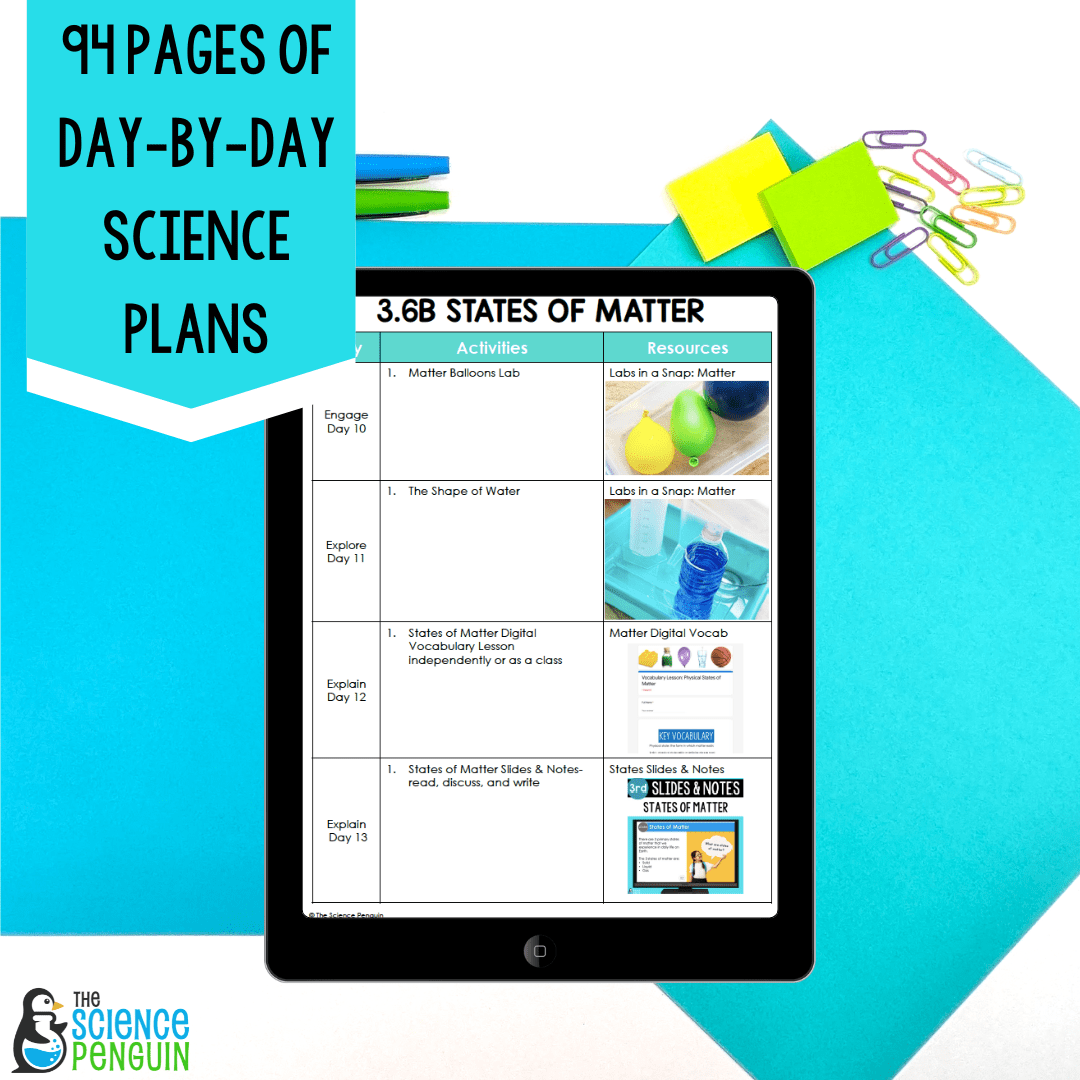 FREE 3rd Grade Science TEKS Planning Guide — The Science Penguin