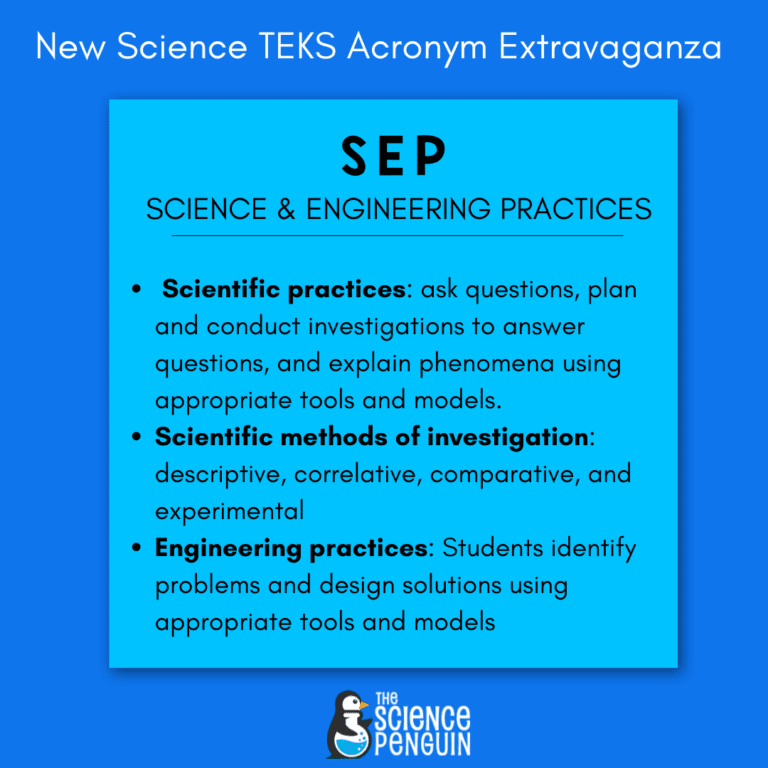 New Science TEKS (2024 Update!) — The Science Penguin