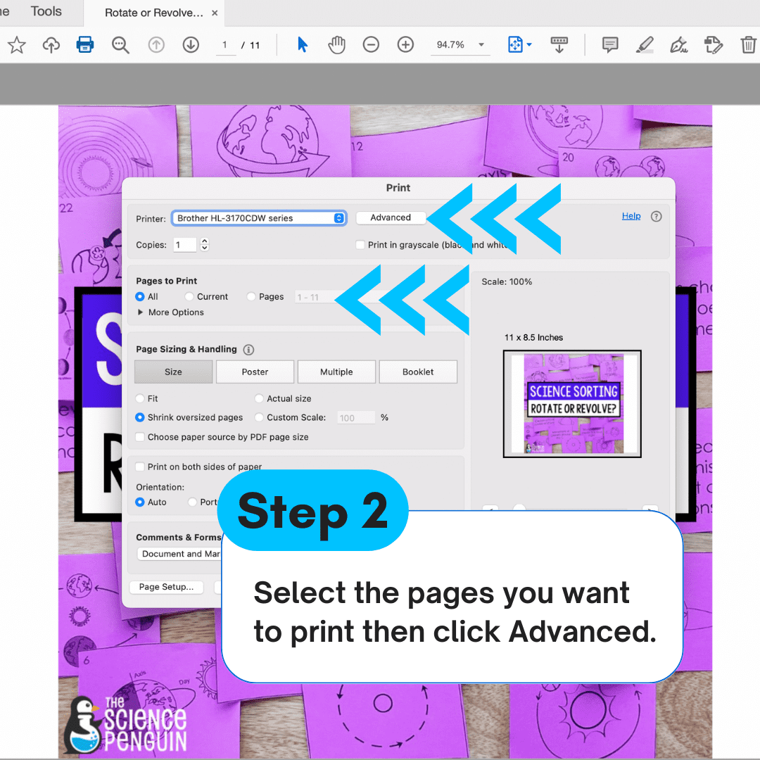 Print Your Science Penguin PDF — The Science Penguin