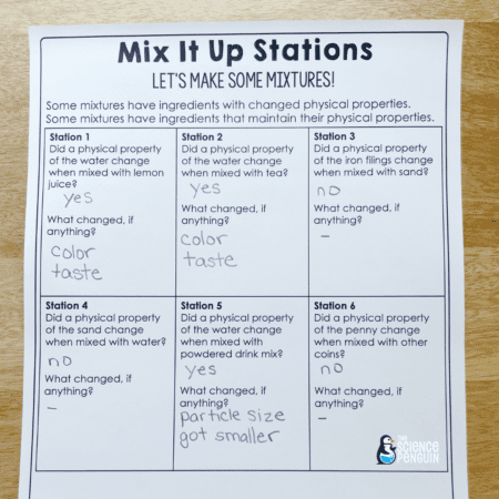 5th Grade Mixtures and Solutions at the Beach — The Science Penguin