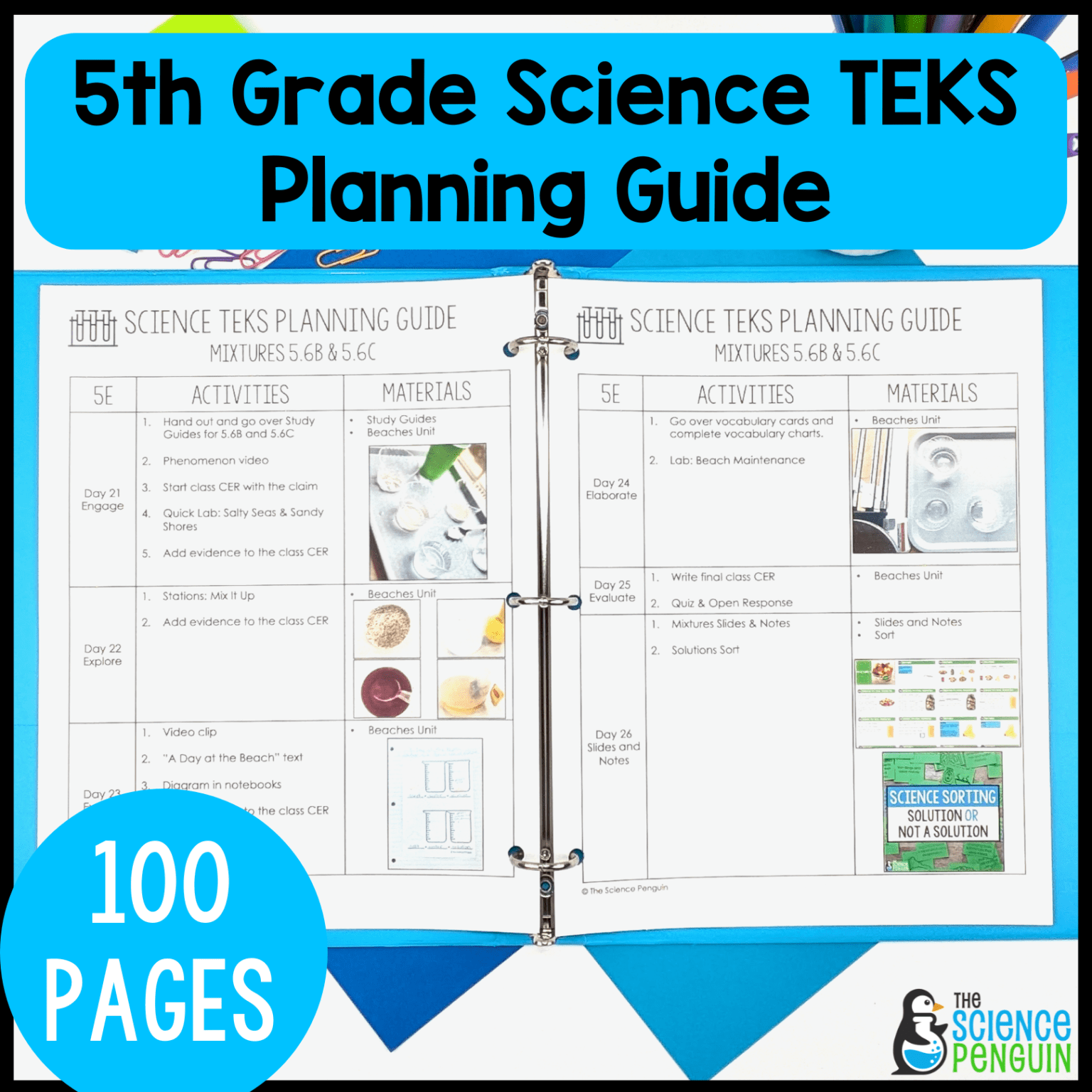 FREE 5th Grade Science TEKS Planning Guide — The Science Penguin