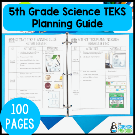 FREE 5th Grade Science TEKS Planning Guide — The Science Penguin