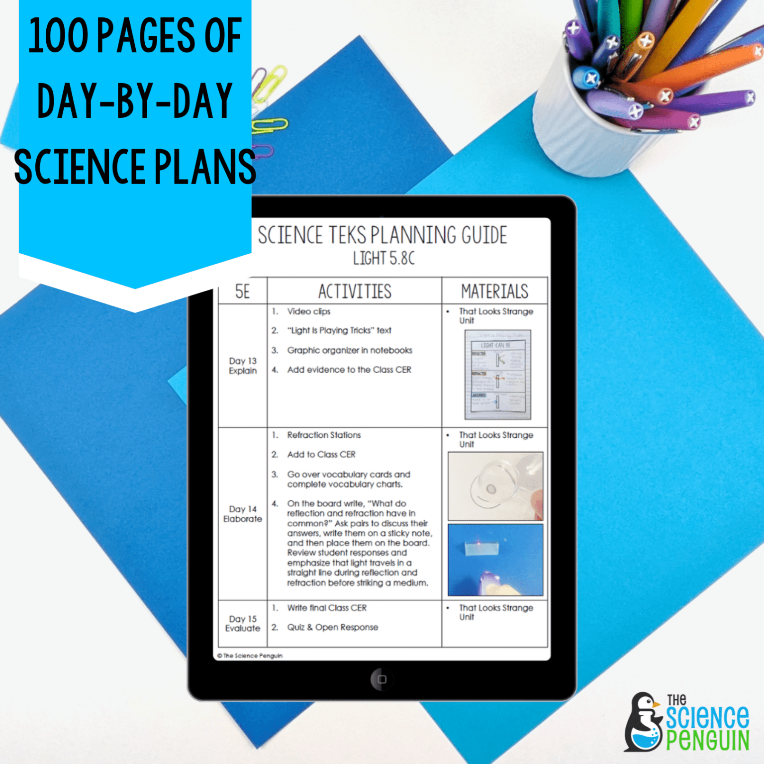 FREE 5th Grade Science TEKS Planning Guide — The Science Penguin