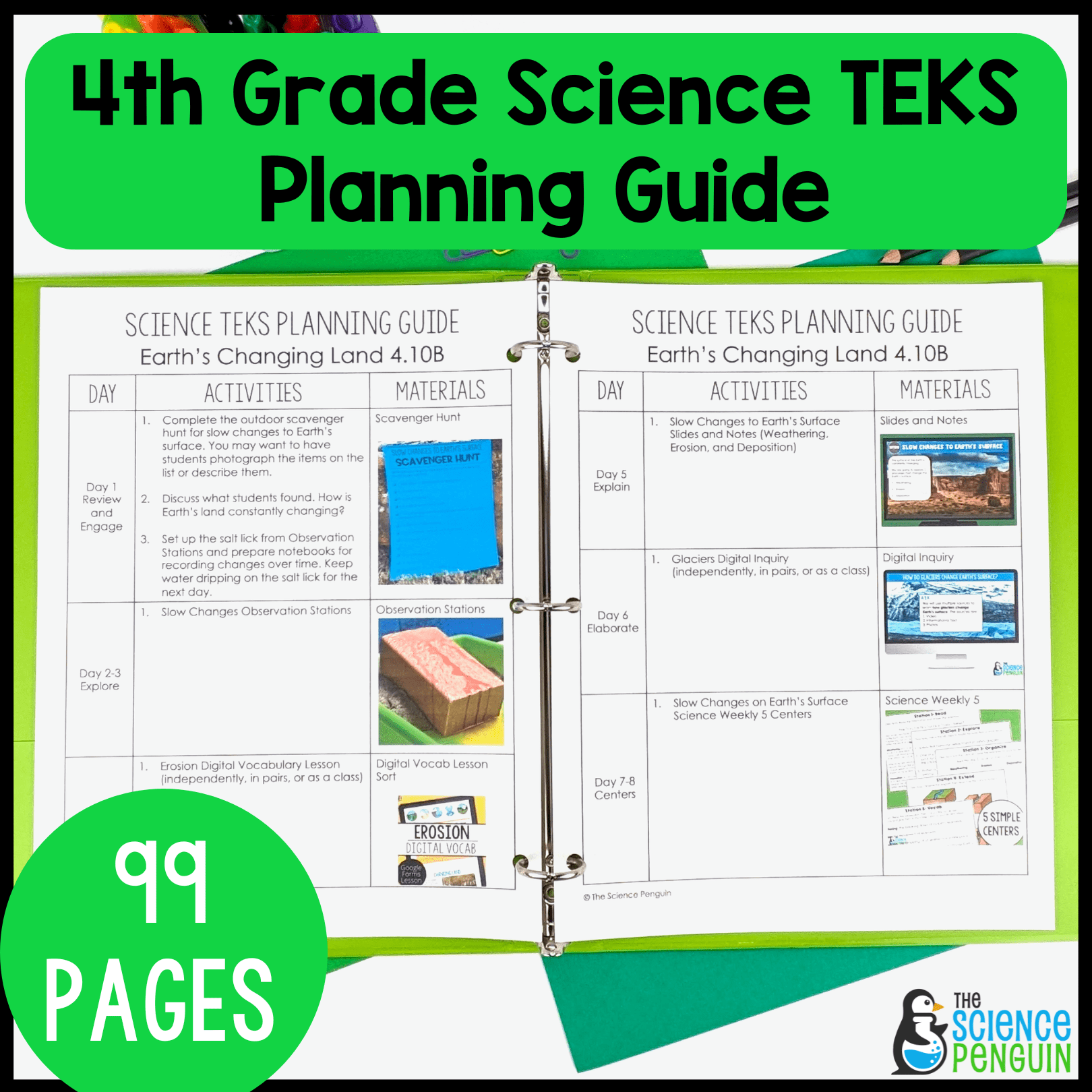 FREE 4th Grade Science TEKS Planning Guide — The Science Penguin