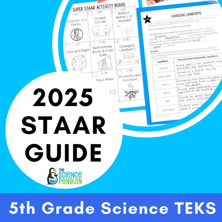 5th Grade Science STAAR Test Prep 2025 — The Science Penguin