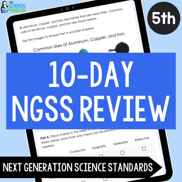5th Grade NGSS Test Prep: CAST, PSSA, and States Using the Next ...