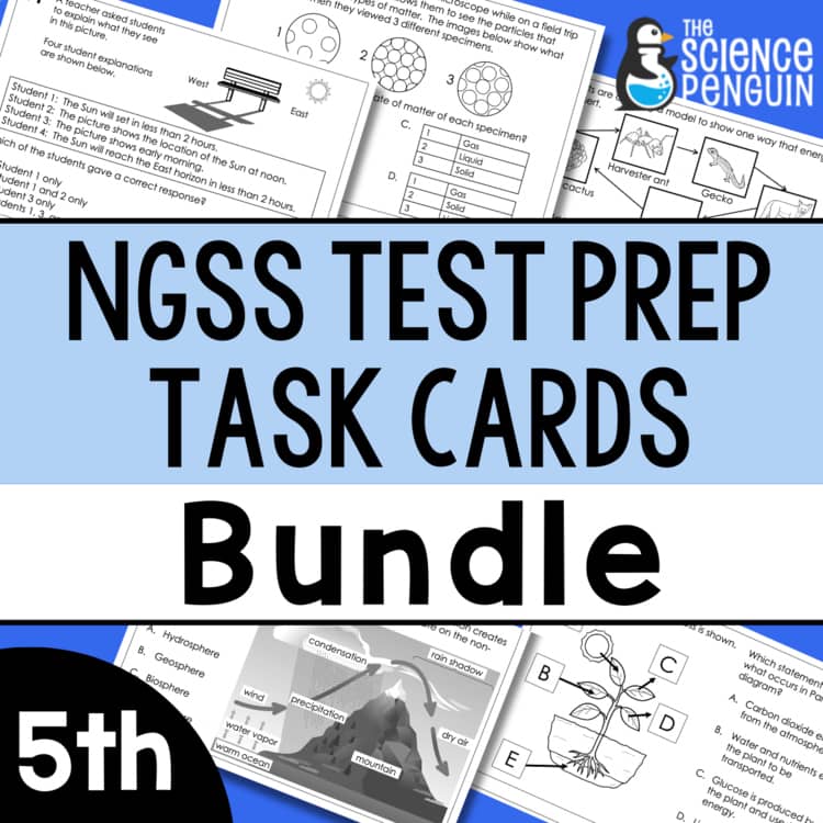 5th Grade NGSS Test Prep: CAST, PSSA, and States Using the Next ...