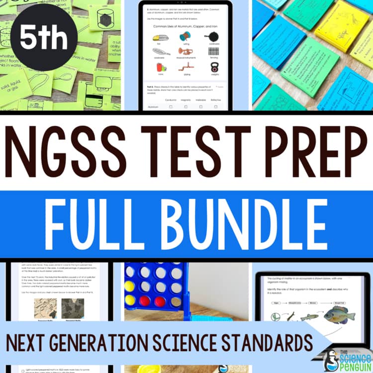 5th Grade NGSS Test Prep: CAST, PSSA, and States Using the Next ...